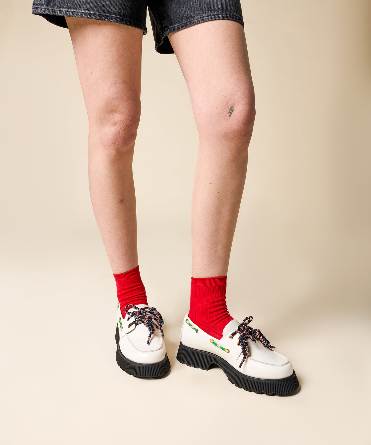 Cybil Boat Shoe Loafer, Latte White – Charlotte Stone