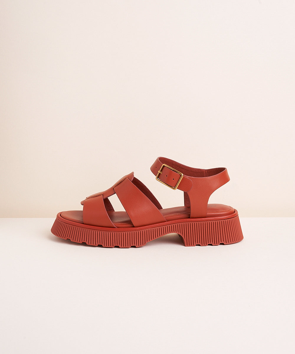Henny Fisherman Sandal, Sienna Brown – Charlotte Stone